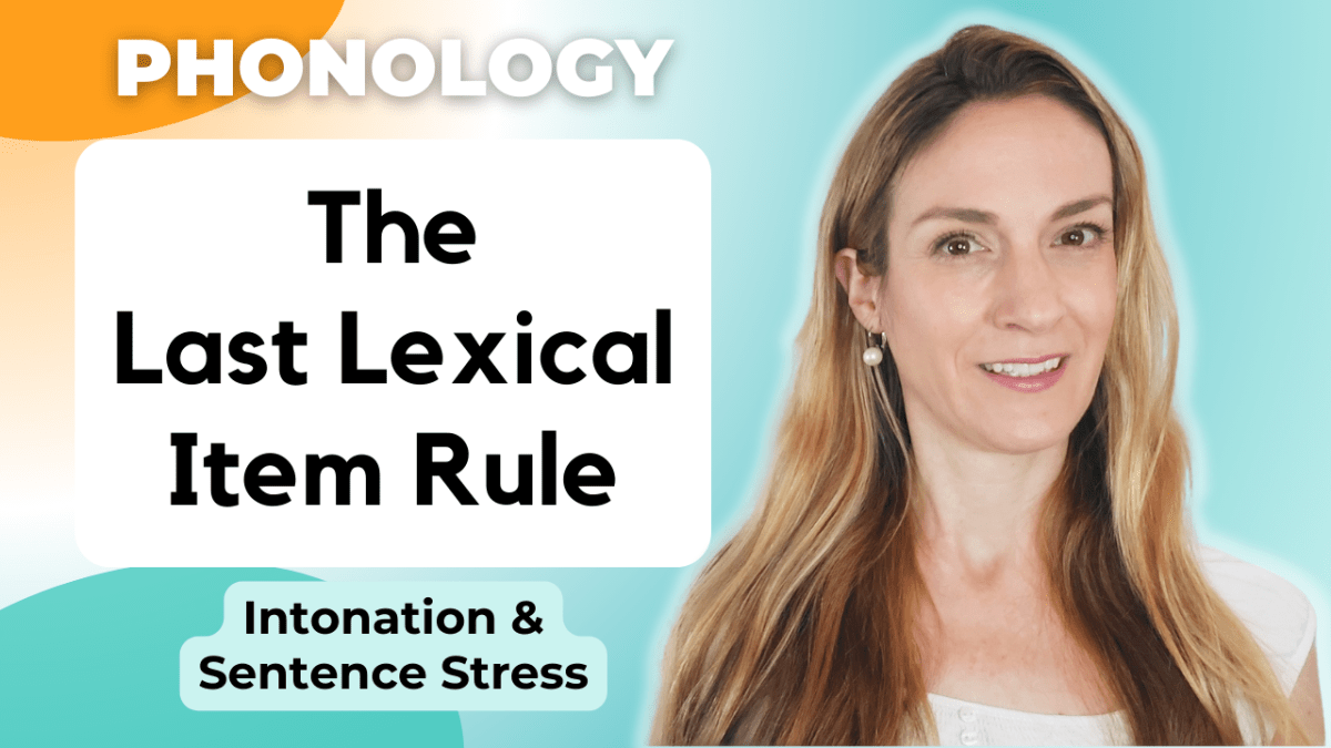 The Last Lexical Item Rule (LLI) in English – Billie English